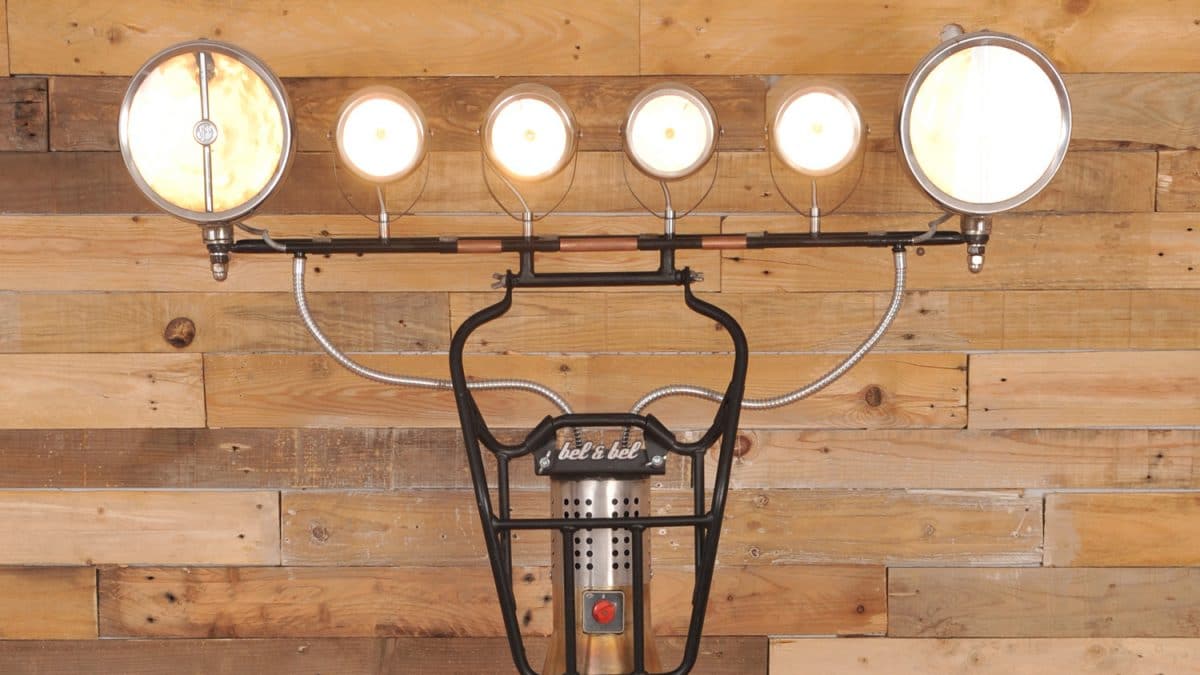 Custom Lamps made with Vehicles | Creations | Bel&Bel Creative Studio